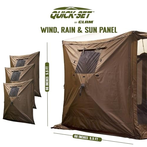 Clam Quick Set Wind Panels, Wind and Sun Protection for Tents ...