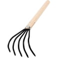 Clam Rake with Wooden Handle | High-Carbon Steel Digging Tool for Clams ...