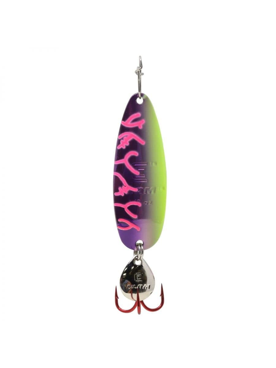 Clam Ribbon Leech Flutter Spoon, 1/8oz, Size 8, Glow Pink 15908 ...