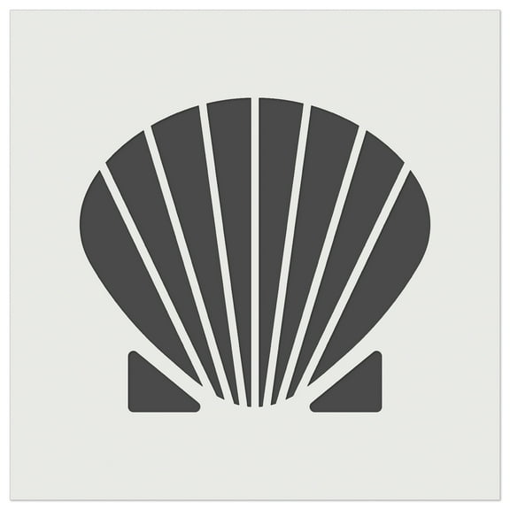Scallop Seashell Beach Shell Ocean DIY Cookie Wall Craft Stencil - 5.5 ...