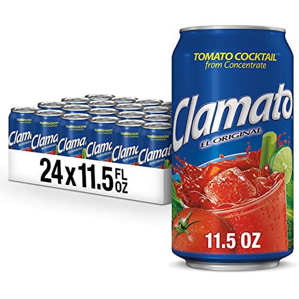 Clamato Original Tomato Cocktail 115 Fl Oz Cans Pack Of 24