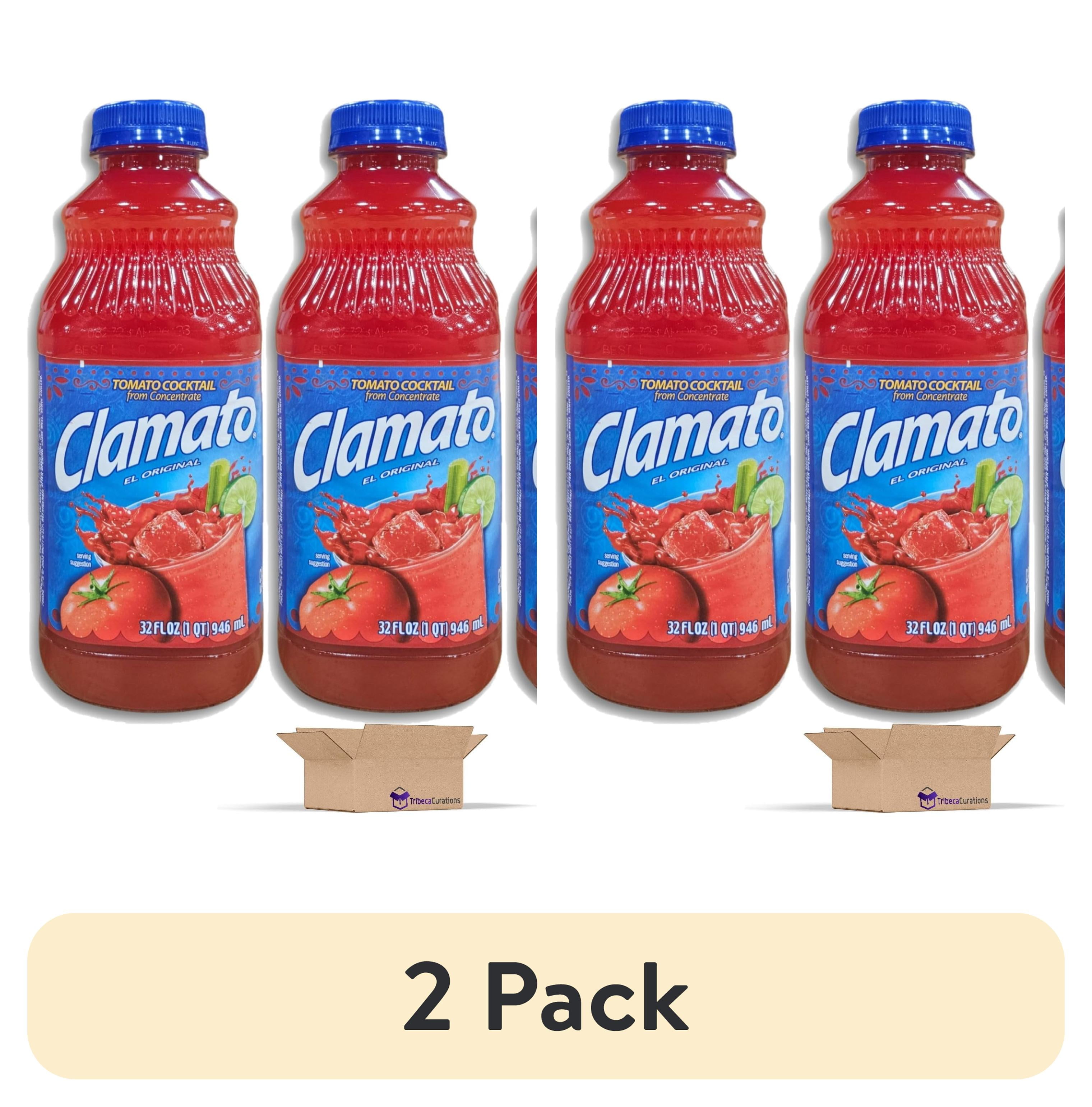 (2 pack) Clamato Original Tomato Cocktail Value Pack | 32 Fl Oz | Pack ...