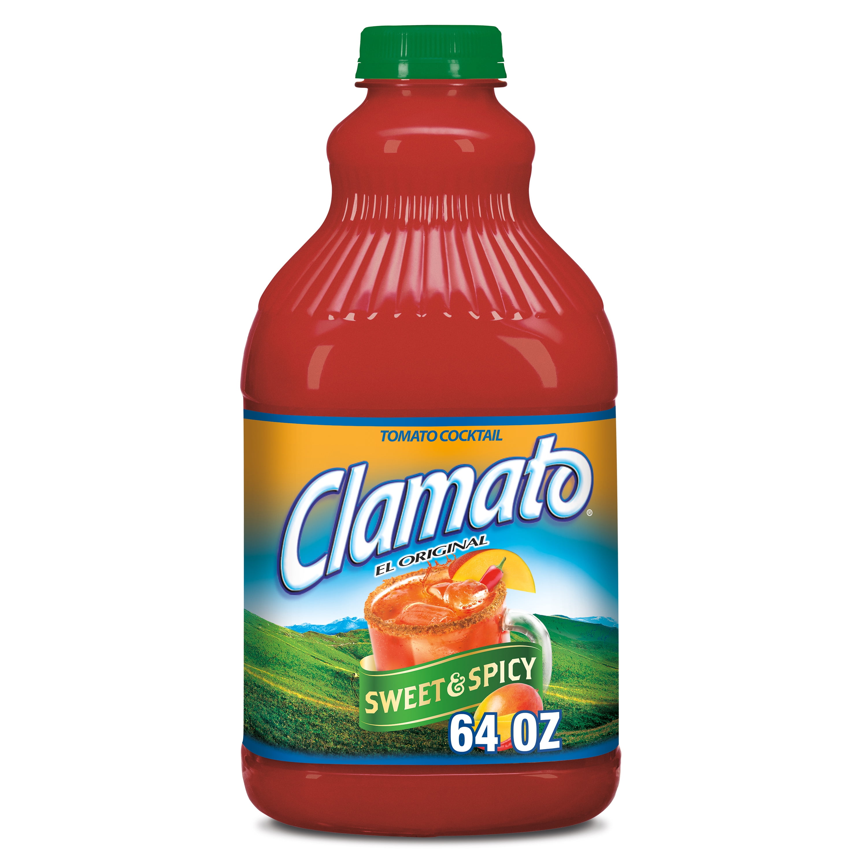 Clamato Sweet & Spicy Tomato Cocktail Mix, 64 fl oz, Bottle - Walmart.com