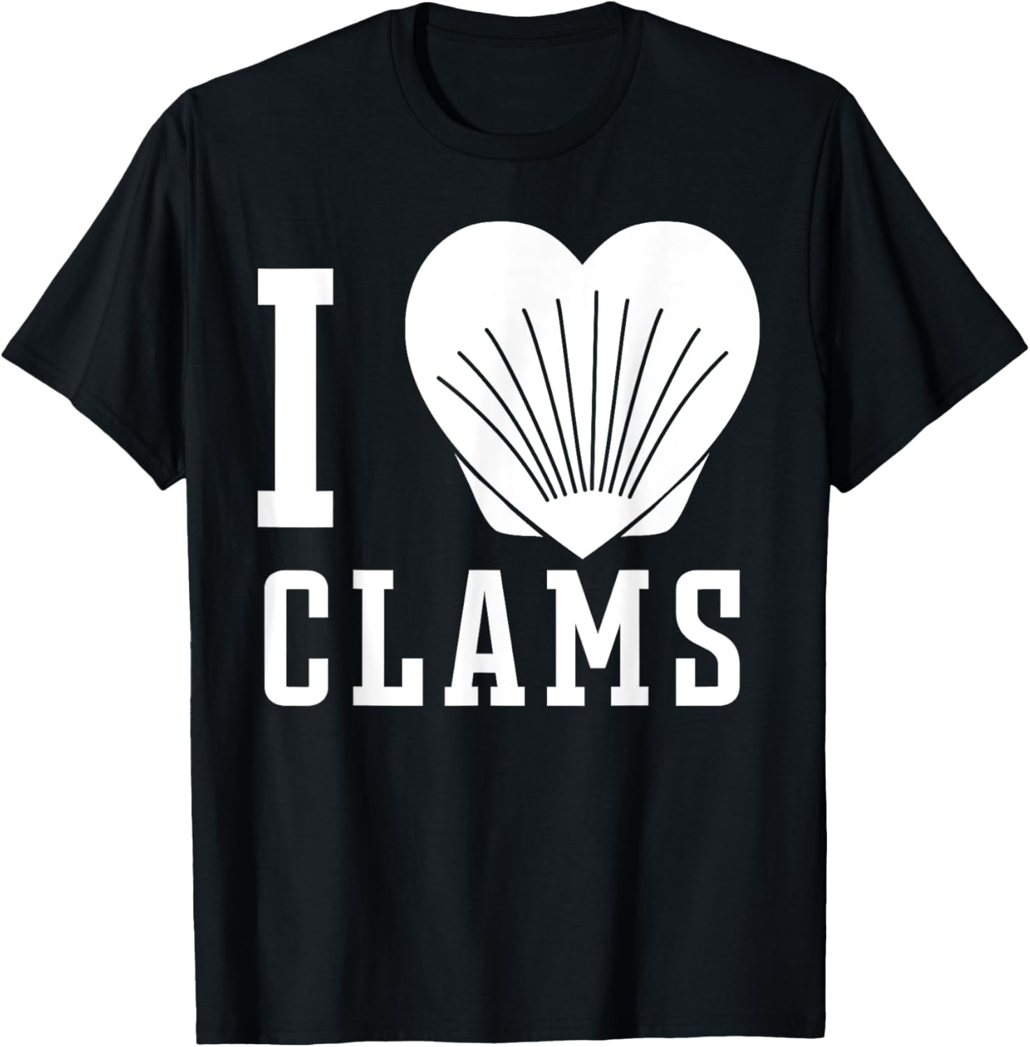 Clamming Clam Digging Razor Clam Collecting I Love Clams T-Shirt ...