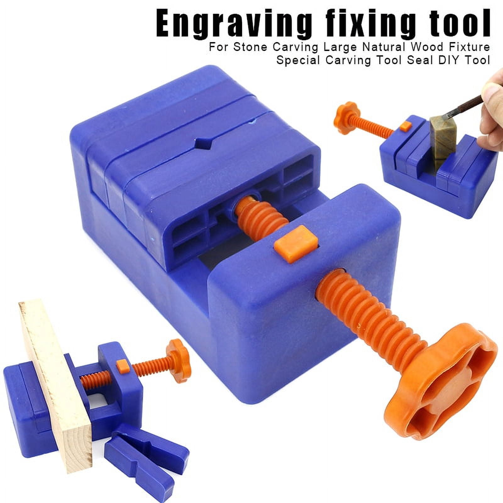 Clamp Bench Clamp Drill Press Vice Seal Carved Bed DIY Walnut Stamp ...