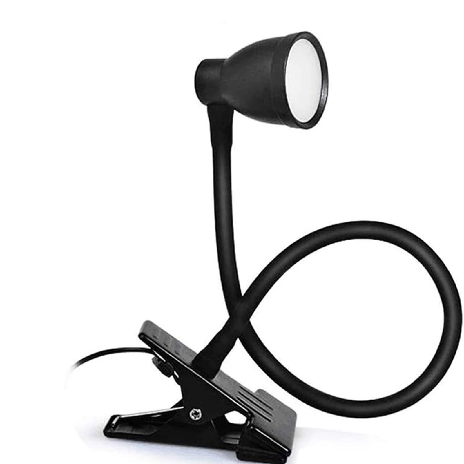 Clamp Desk Lamp Dimmable Clip on Reading Light Adjustable Color ...