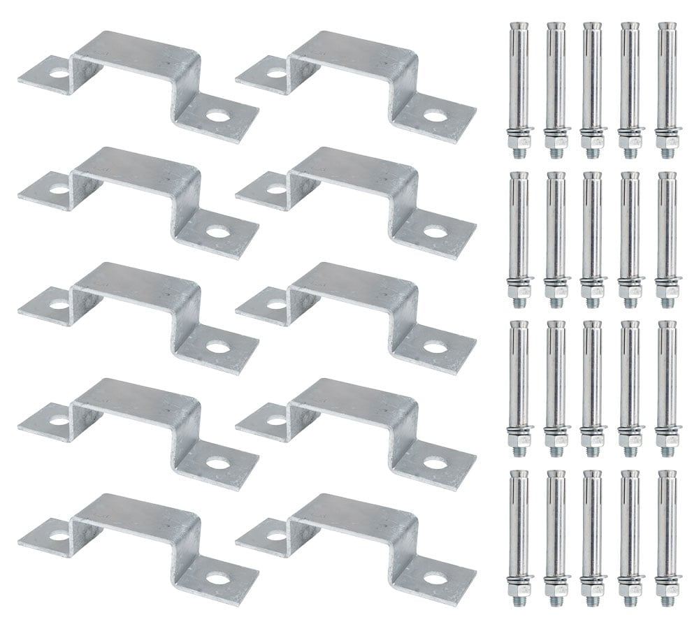 Clamp & Expansion Bolt Kit for Mounting Shipping Container Shelter on ...
