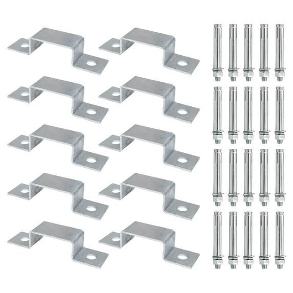 Clamp & Expansion Bolt Kit for Mounting Shipping Container Shelter on ...