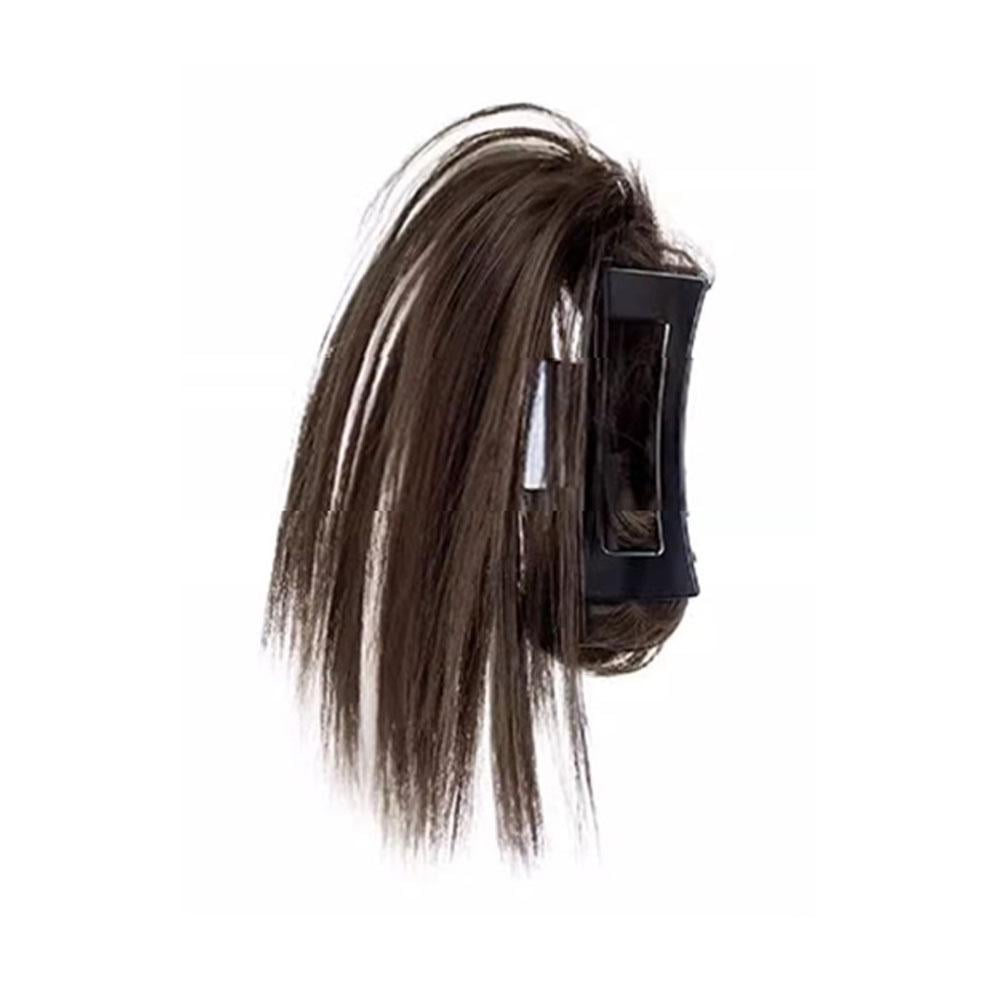 Clamp Fountain Chicken Feather-Light Brown Wig Clamp Half-Tied Fountain ...