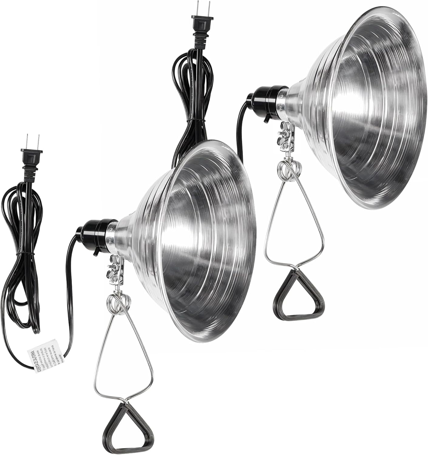 Clamp Lamp Light Socket with 10.5 Inch Aluminum Reflector, Suit for Max ...