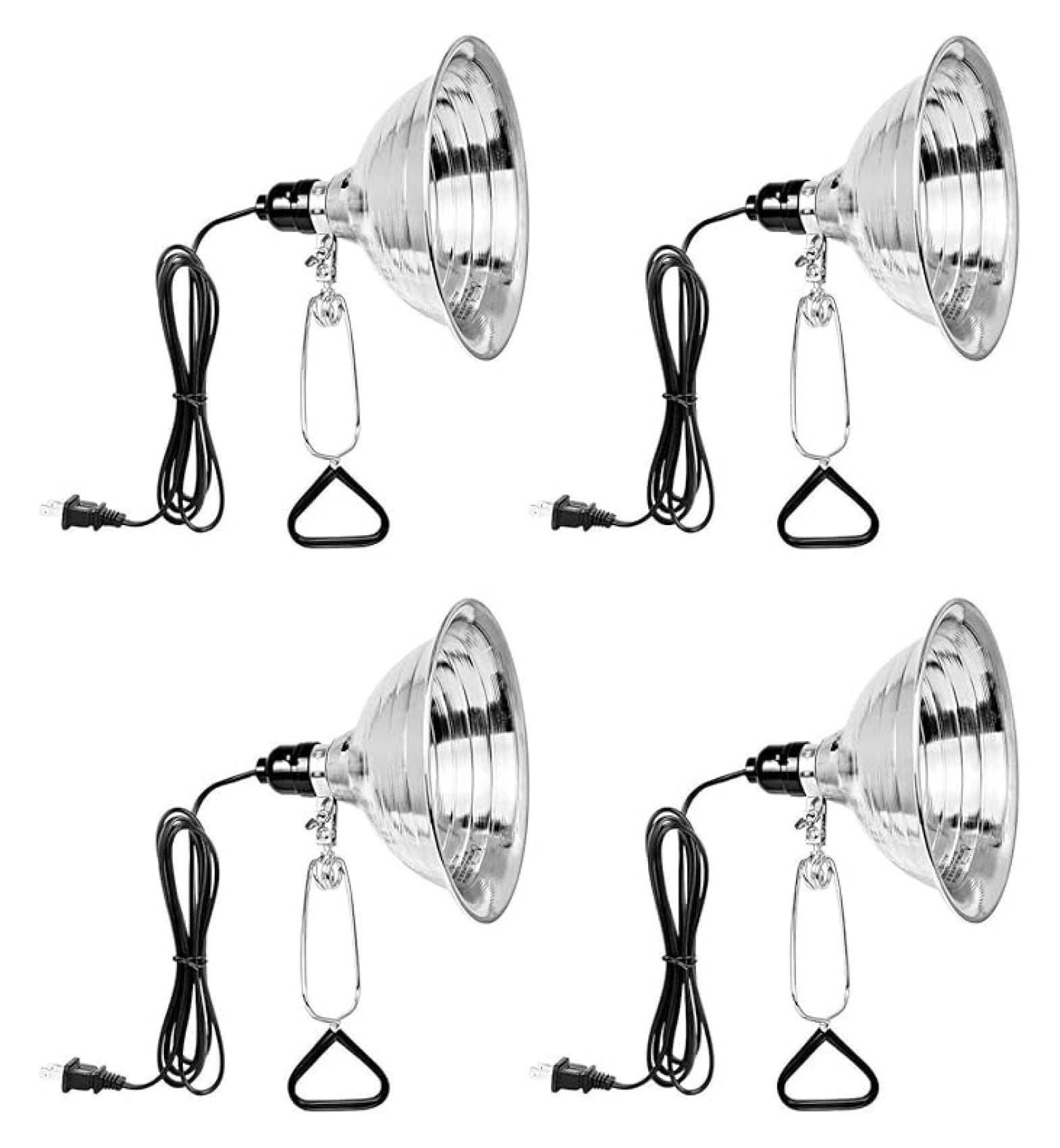 Clamp Lamp Light with 8.5 Inch Adjustable Aluminum Reflector and 6 Feet ...