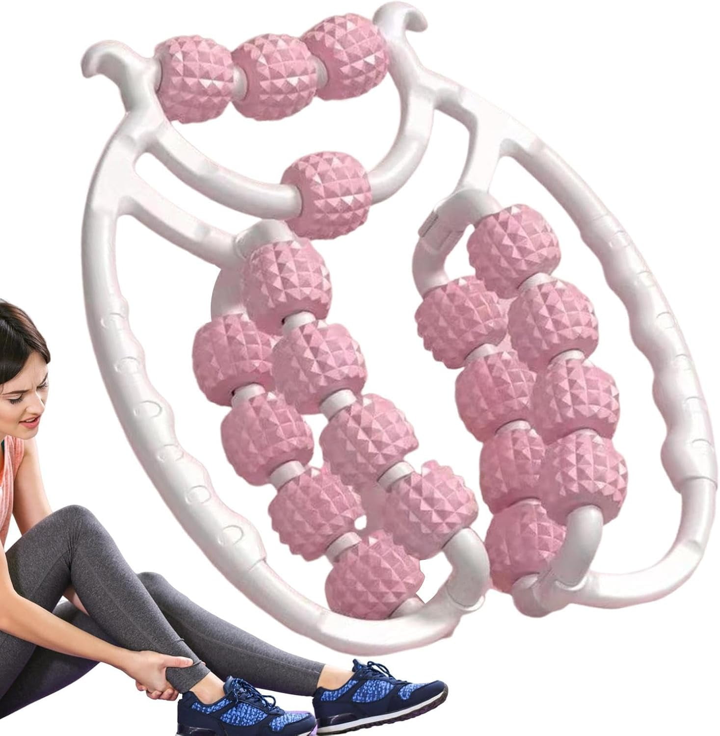 Clamp Leg Massager, 3030cm Multifunctional Ring Roller, 360 Degree Leg ...
