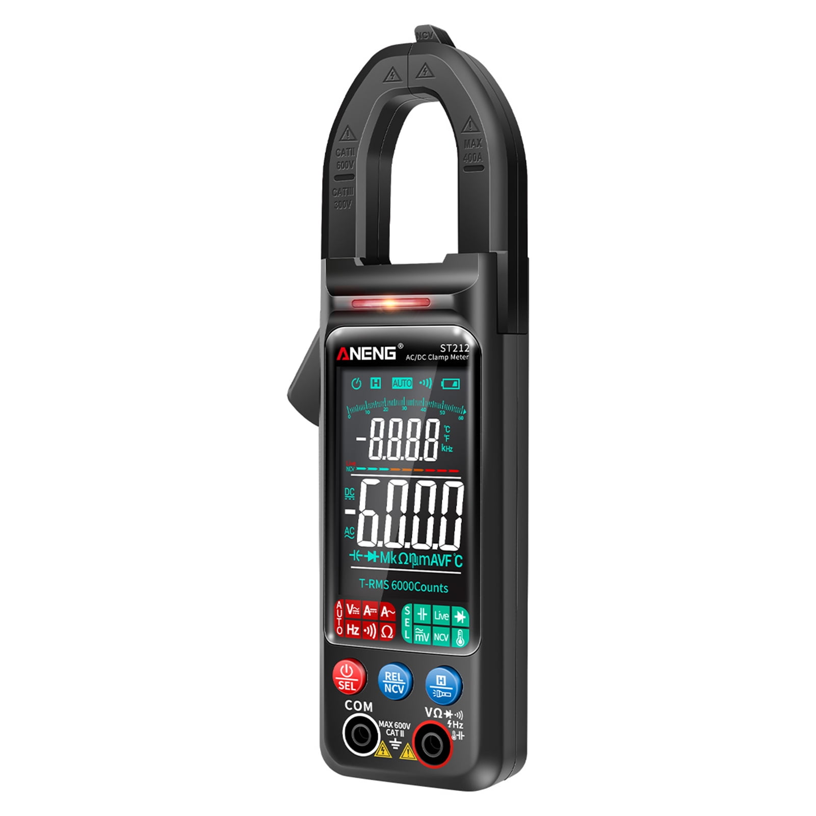 Clamp Meter,Clamp 6000 Auto Clamp Type Voltmeter 400a Display Auto ...