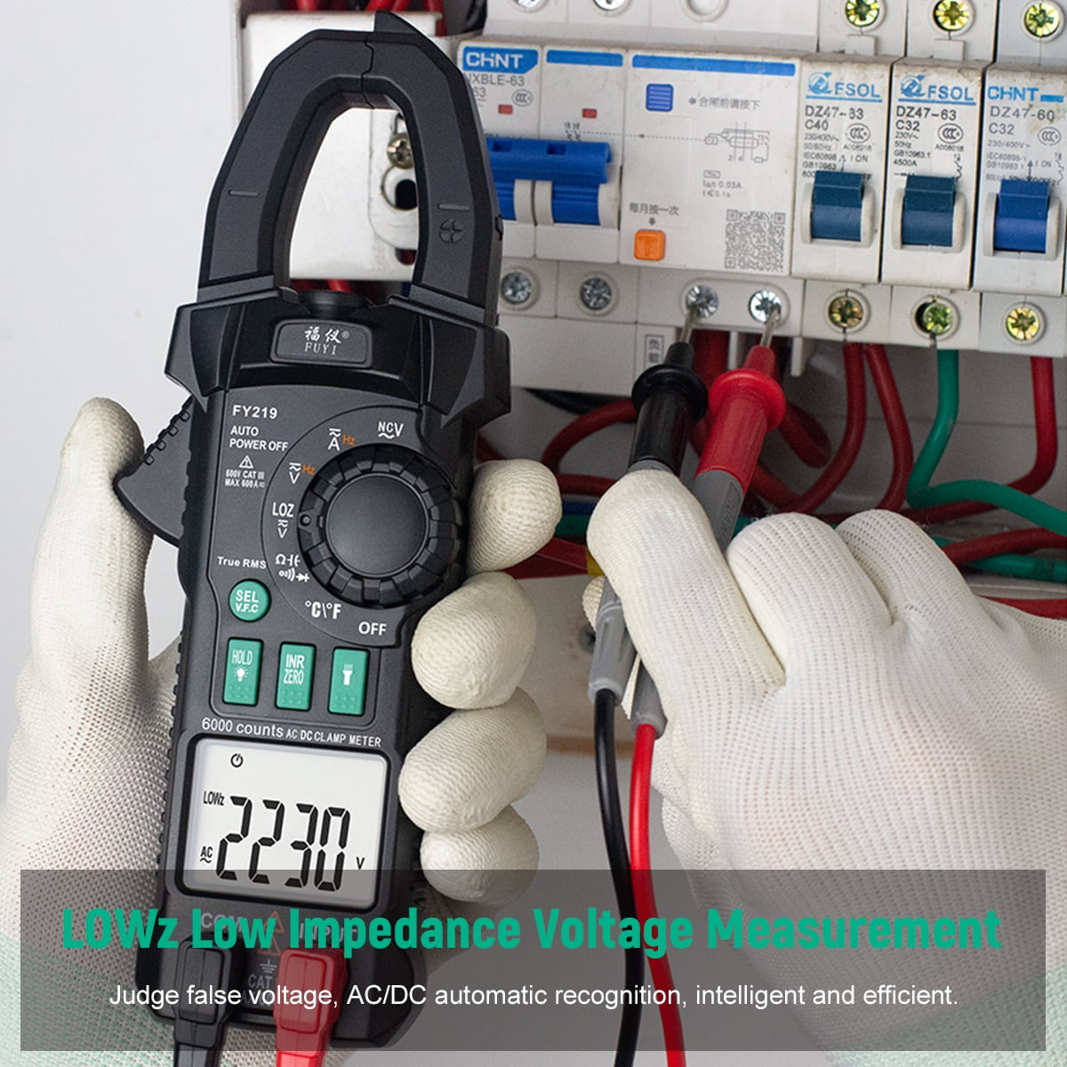 Clamp Meter,Count Clamp Ammeter Inrush Clamp 6000 Rms Clamp 6000 Count ...