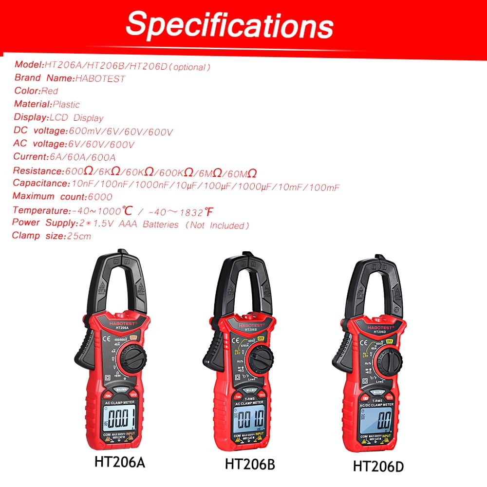Clamp Meter,Diode Resistance Continuity Resistance Continuity Test ...