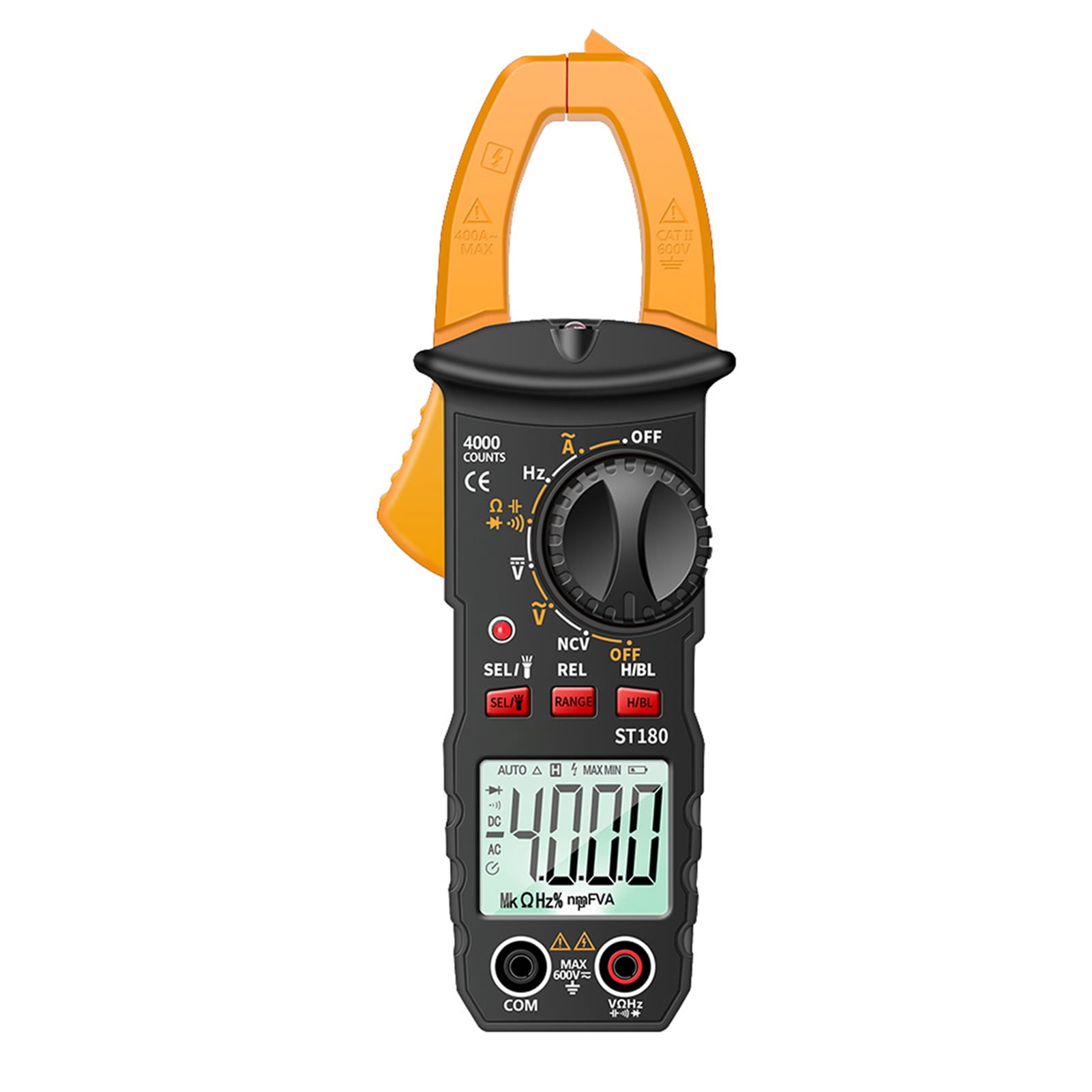 Clamp Multimeter, AC DC Voltage, , Capacitance Tester With Backlight ...