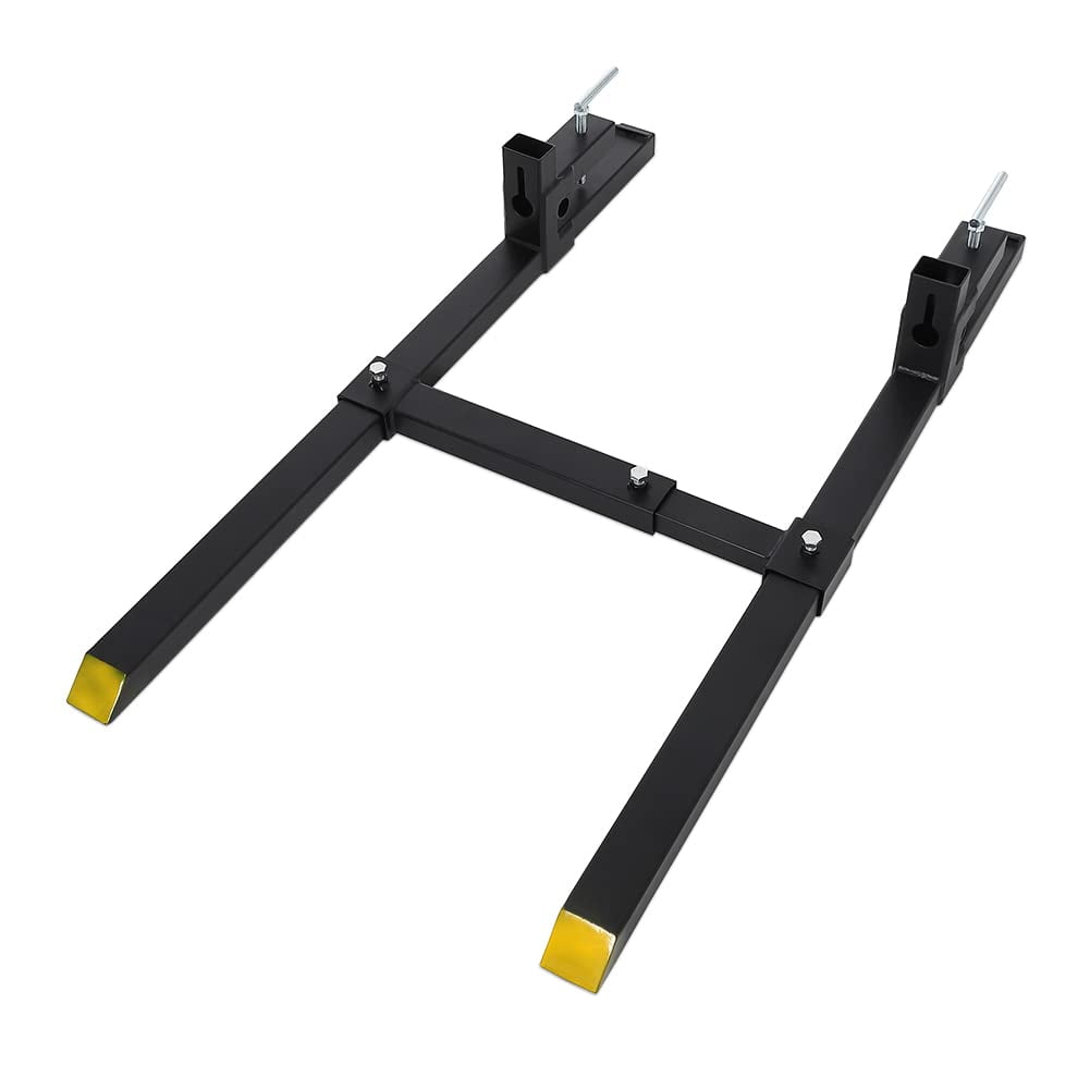 Clamp-On Pallet Forks 43" Total Length 1500 LB Capacity Heavy Duty ...