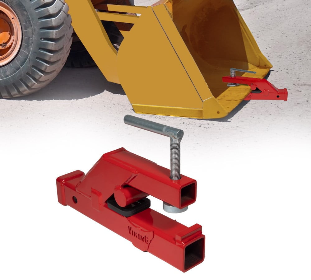 Clamp On Trailer Hitch for Tractor Bucket - 2" Ball Hitch Receiver ...