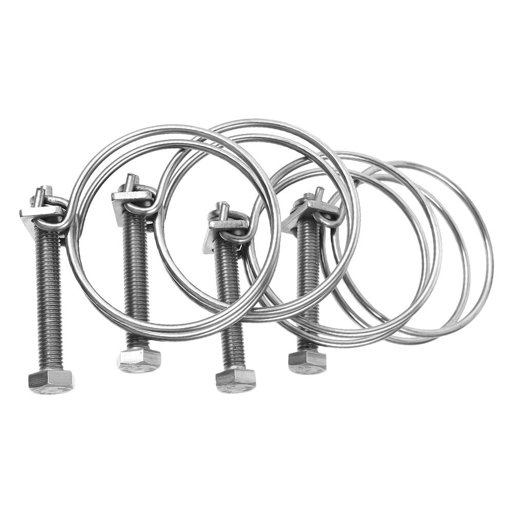 Clamp Securing Hose Connecting Clips Wire Clamps 4 Pcs Double Line ...