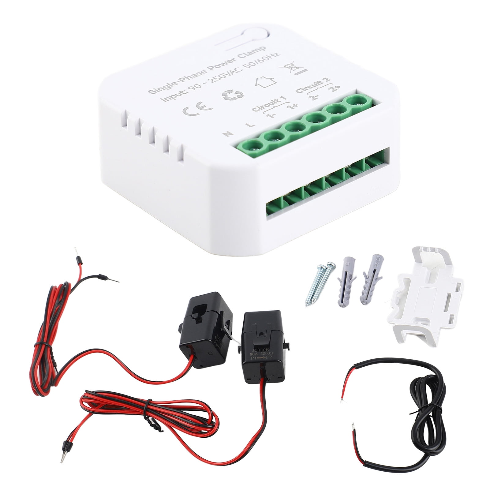 Clamp Tuya Wifi Single-phase Energy Meter 80A With CT Clamp Cellphone ...