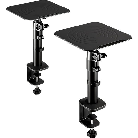 Clamp-on Desktop Stand Set of 2, Height Adjustable Universal Audio ...