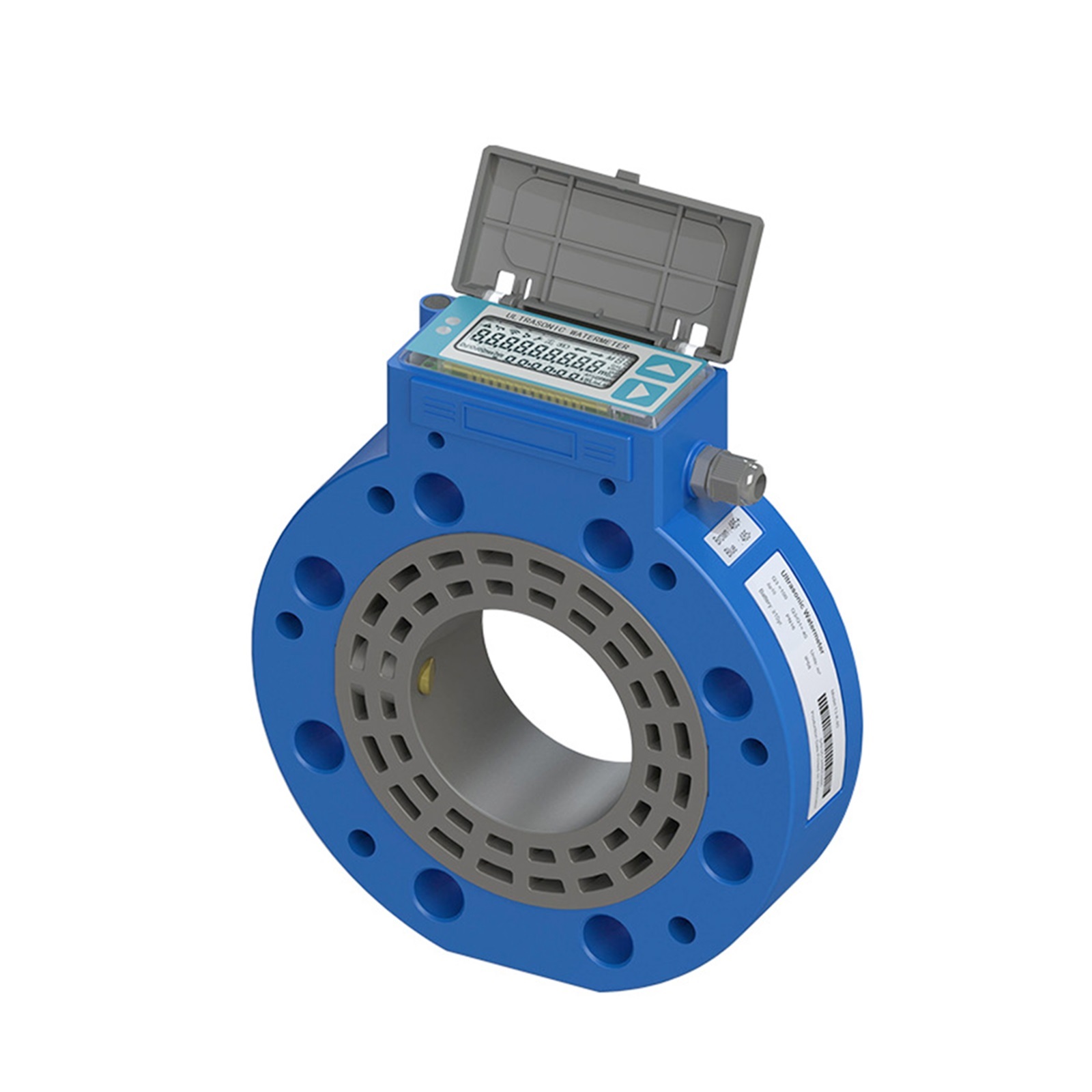 Clamped Ultrasonic Water Meter, Water Flowmeter DN50 DN65 DN80 DN100 Agricultural Irrigation ...