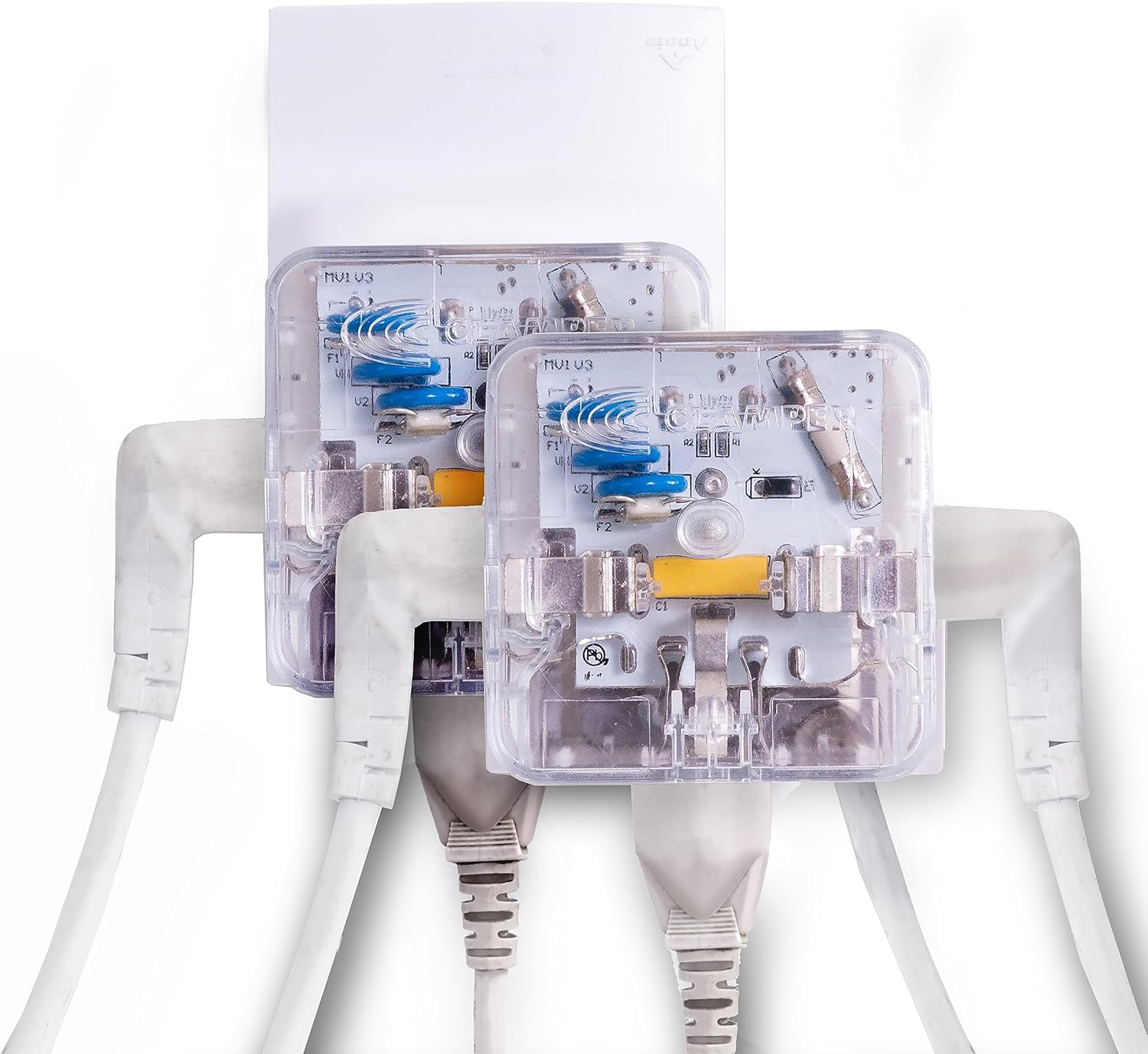 Clamper 3-Outlet Surge Protector 1800 Joules, 1875W, for TV, PC, Xbox ...