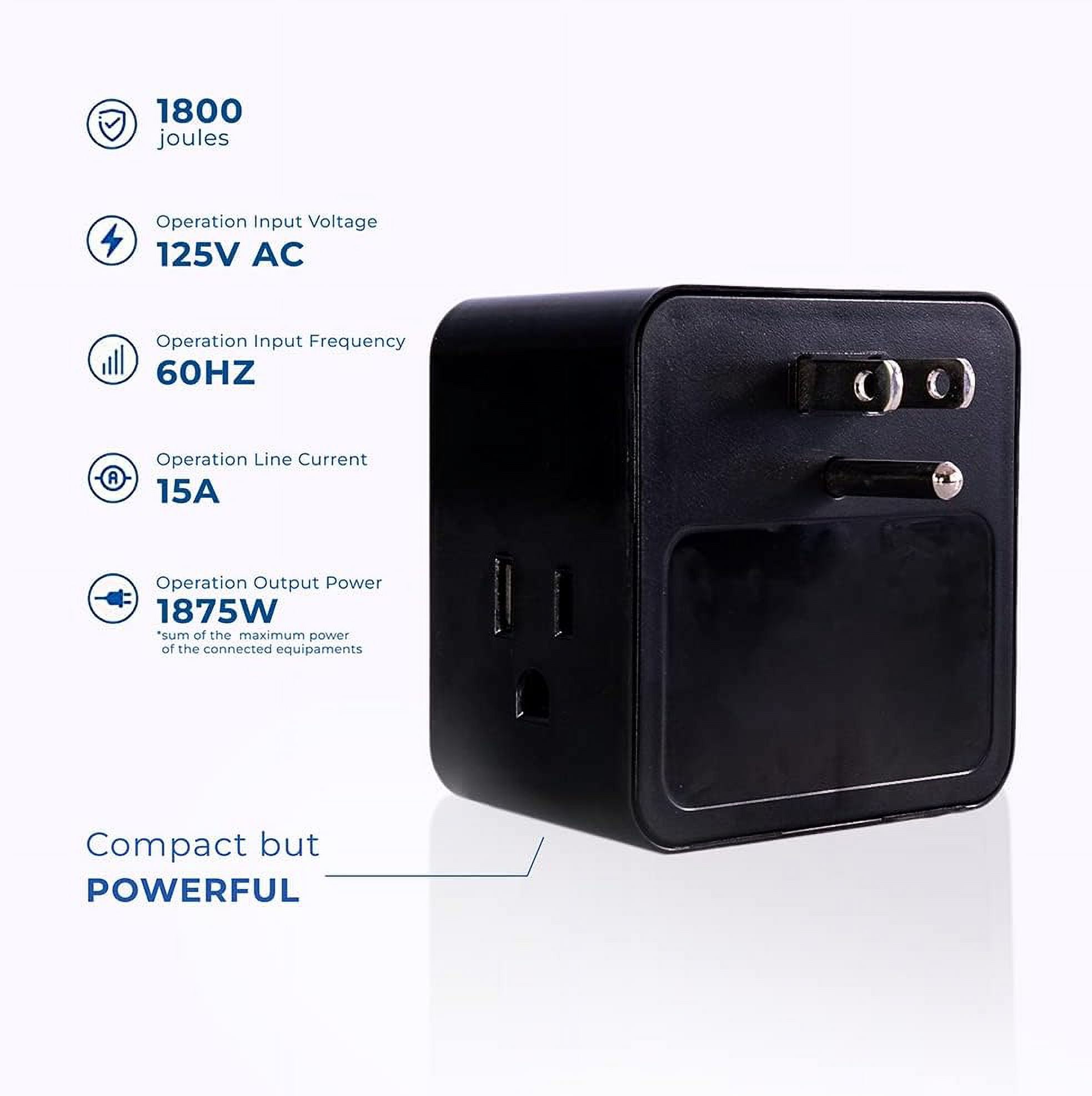 Clamper Surge Protector 1800 Joules, 1875W, for TV, PC, , PS5 ...