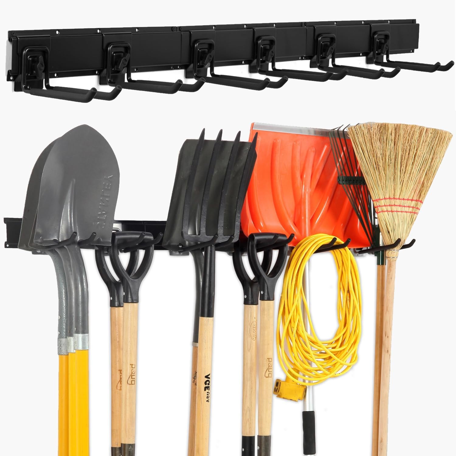 Clamping Garden Tool Organizer, Garage Organization Wall Mount Tool ...