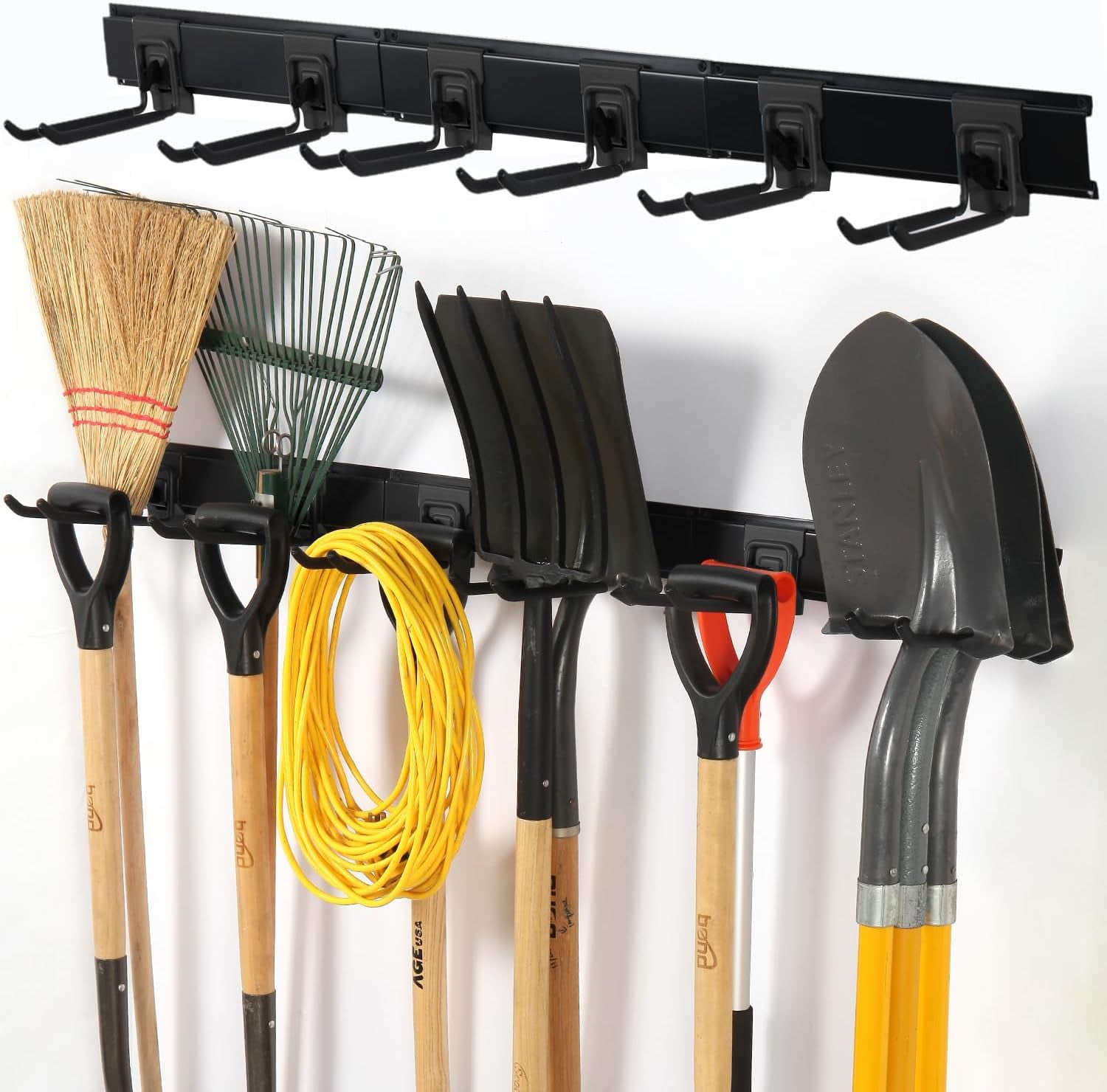 Clamping Garden Tool Organizer, Garage Organization Wall Mount Tool ...