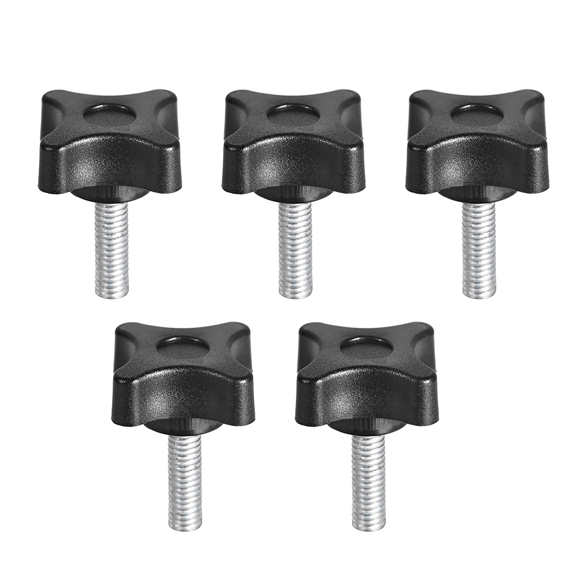 Clamping Handle Screw Knobs Handle M6 x 20mm Threaded Plastic Metal 5 ...