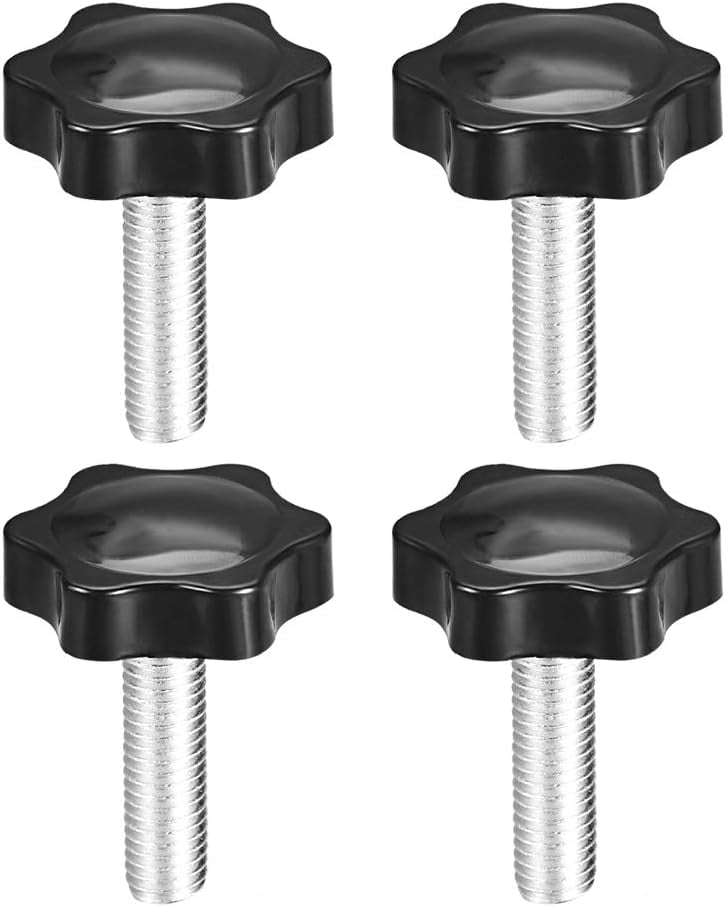 Clamping Screw Knob, 38mm Dia Plum Hex Shaped Grips Star Knob M8 x 16mm ...