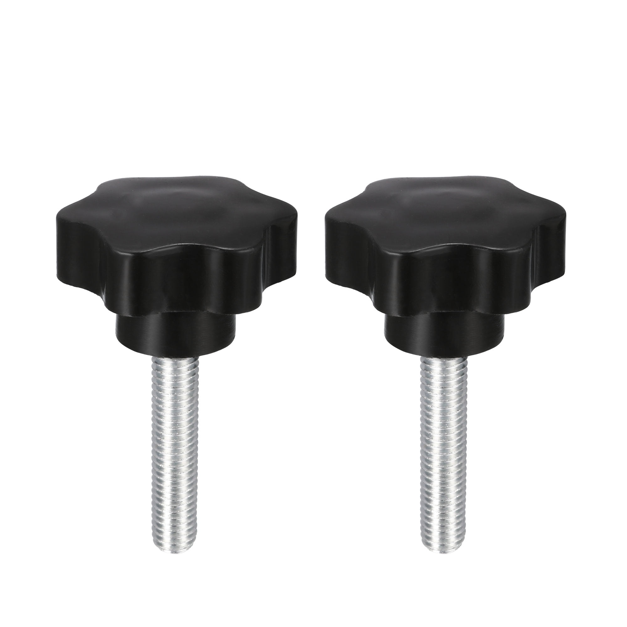 Clamping Screw Knob , 47mm Dia Plum Hex Shaped Grips Star Knob M8 x ...