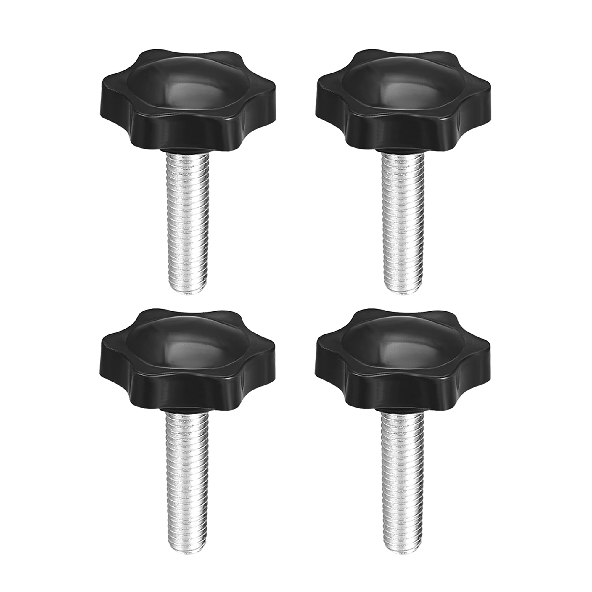 Uxcell M8 x 0.79'' Hex Shaped Clamping Screw Knob Male Thread Plastic ...