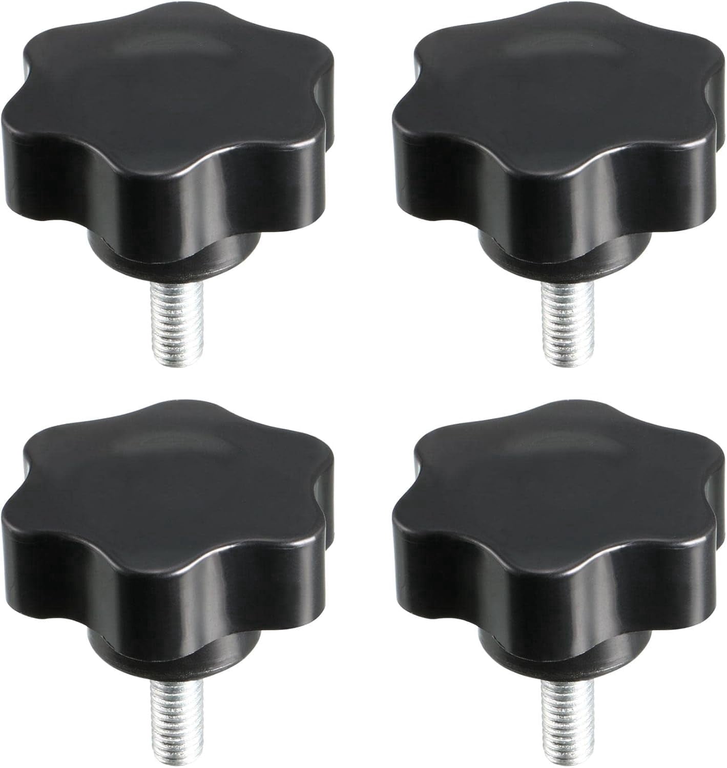 （M8*20）Clamping Screw Knob, Plum Hex Shaped Grips Star Knob Male Thread ...