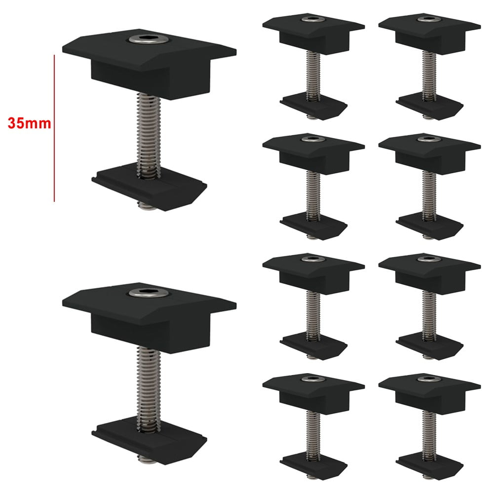 Aluminium Alloy Solar Panel Bracket Photovoltaic Medium Clamps For ...