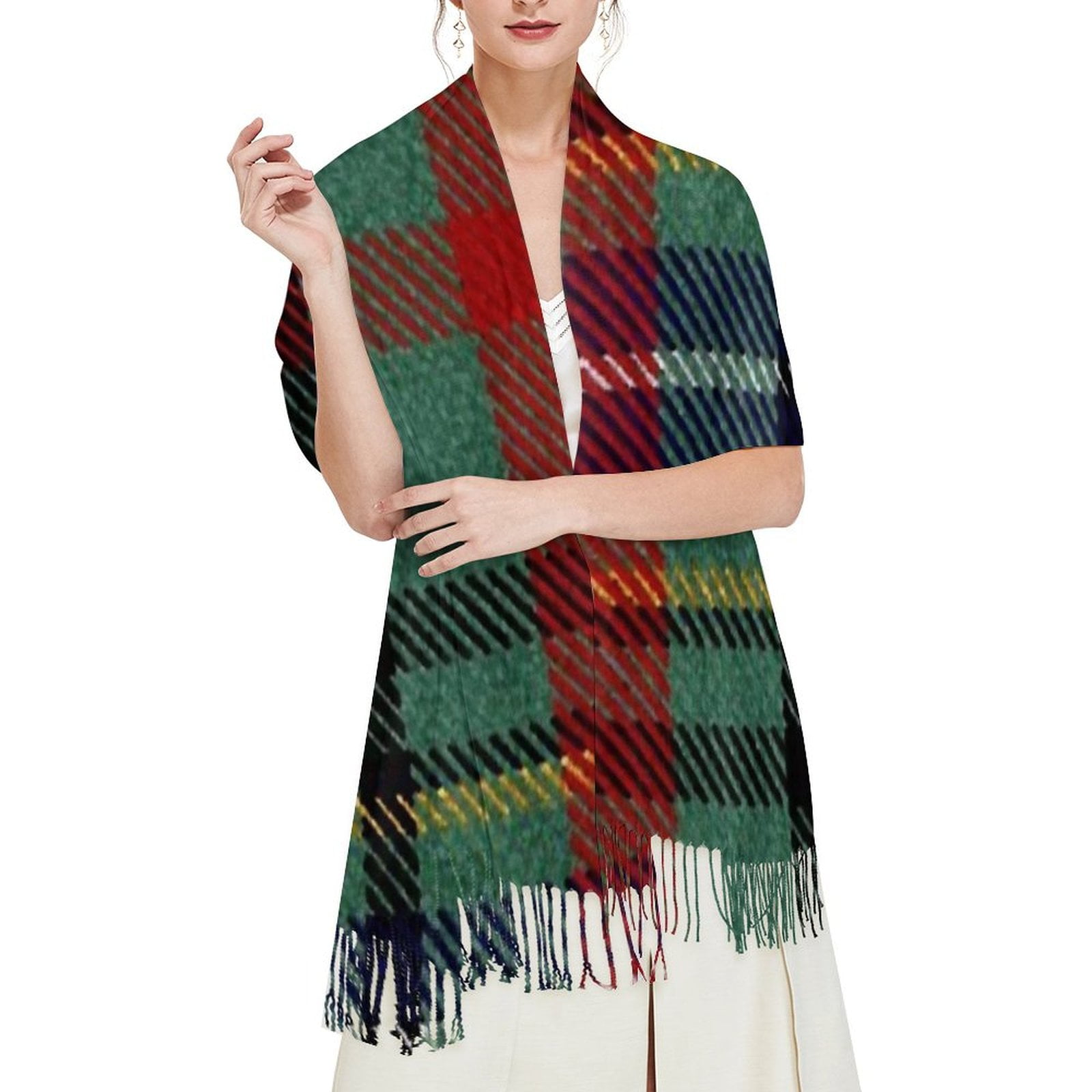 Clan Bisset Tartan Plaid 79x28 inches Fringed Scarf Scarf for Keeping Warm and Stylish - Walmart.com