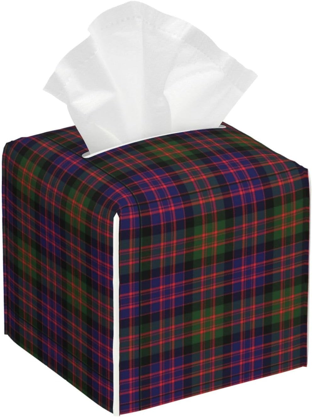 Clan Cunningham Tartan Square Tissue Box Cover, Cube Tissue Box Holder ...