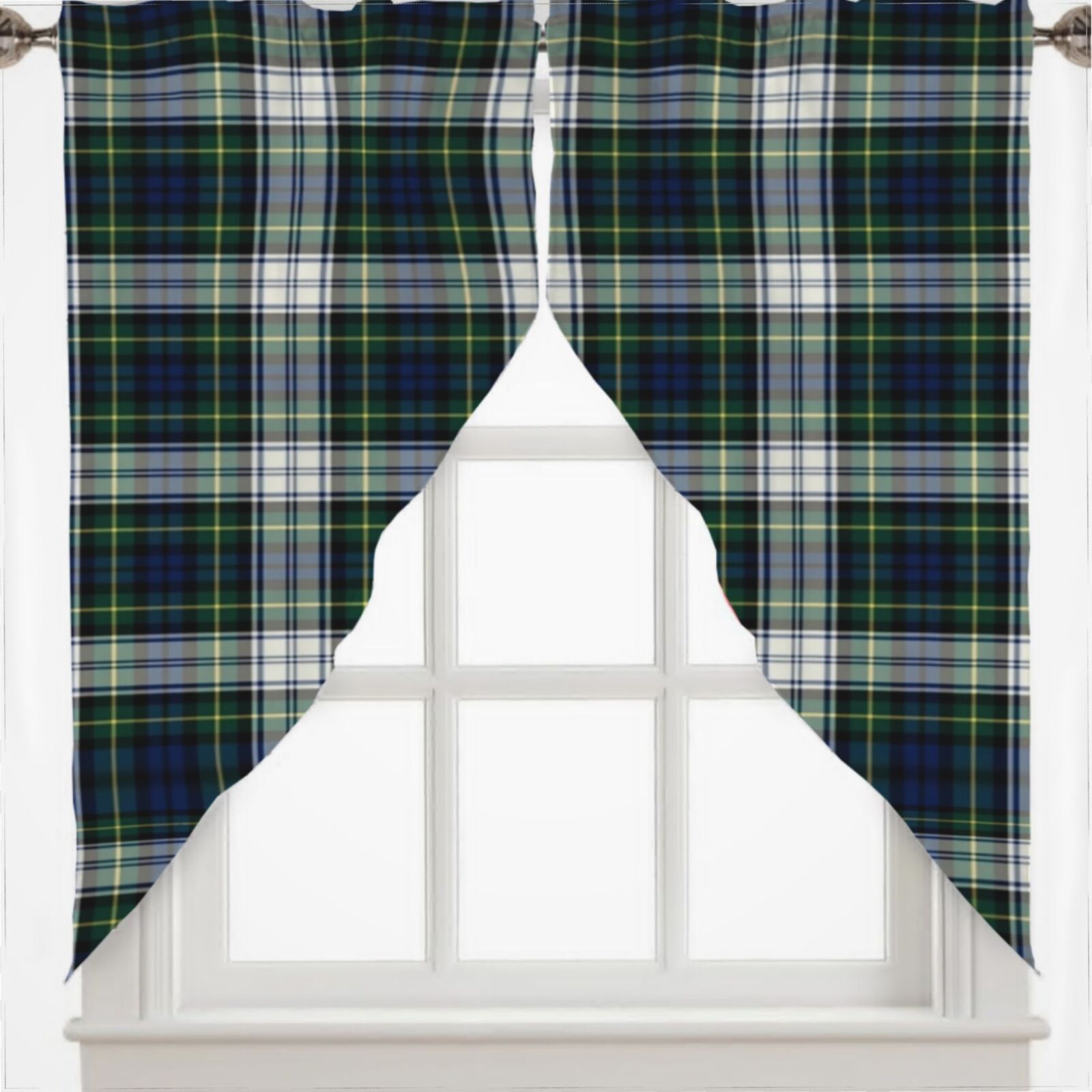 Clan Gordon Swag Valances For Windows 2 Pack For Kitchen Living Room ...