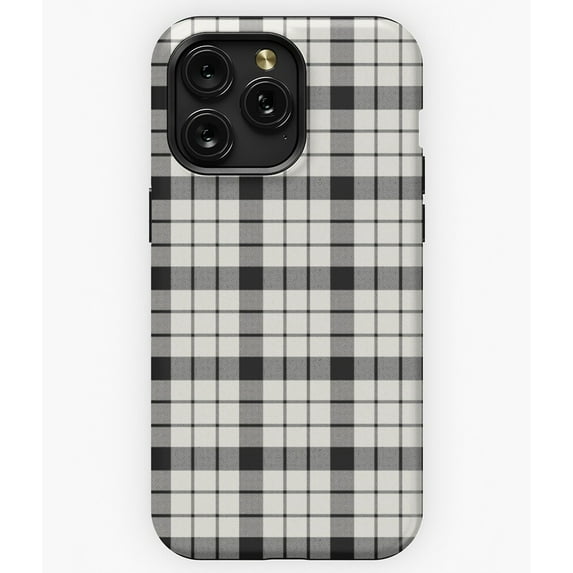 Clan MacFarlane Black and White Tartan Scottish Plaid A369 Phone Case ...