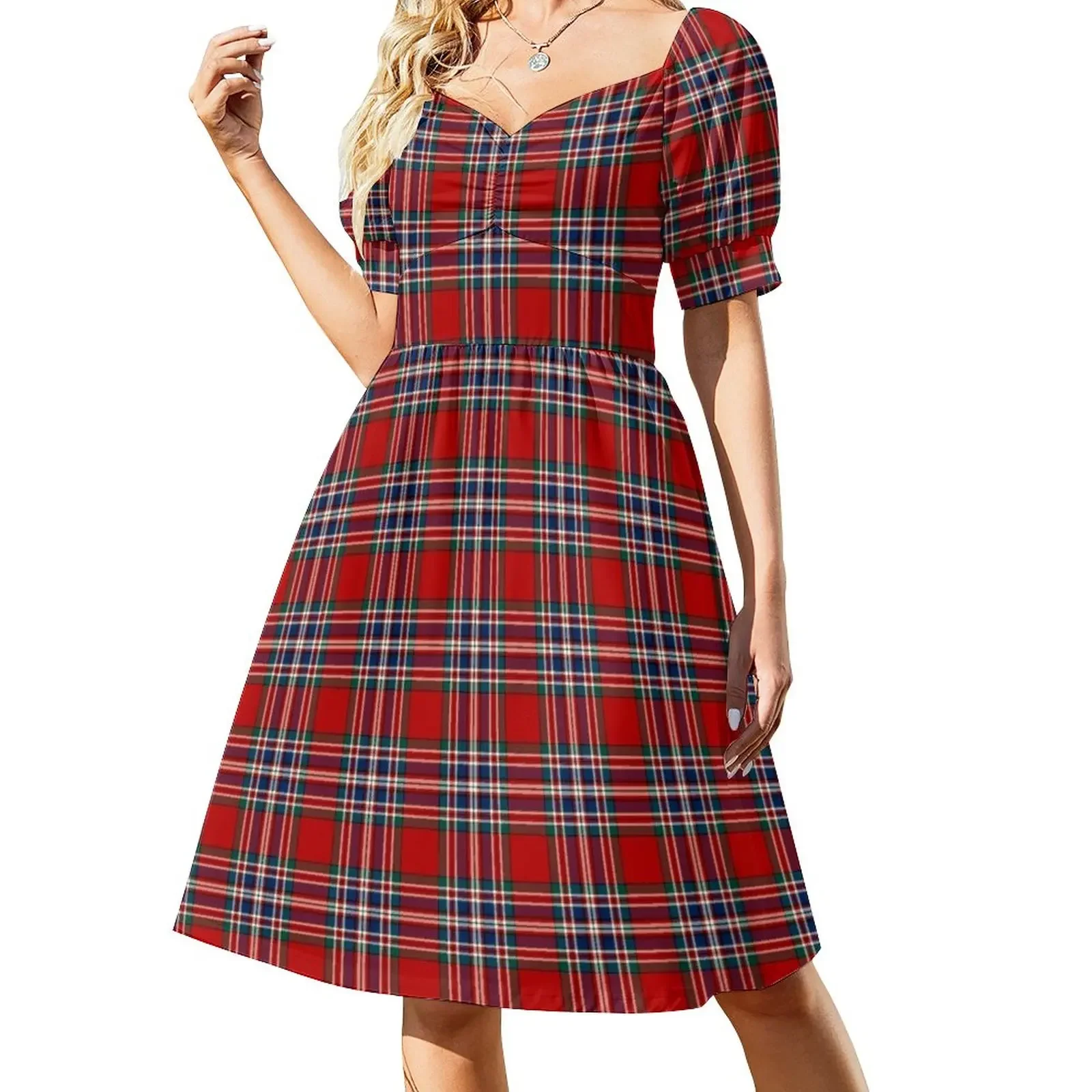 Clan MacFarlane Tartan Sleeveless Dress women's clothing summer 2025 ...