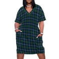 Clan MacLeod of Skye Tartan Graphic Loose Pocket Dress Dresses Summer ...