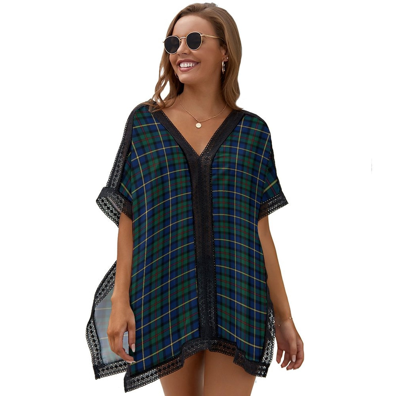 Clan MacLeod of Skye Tartan Graphic Printed Women's Swimsuit Cover Up ...