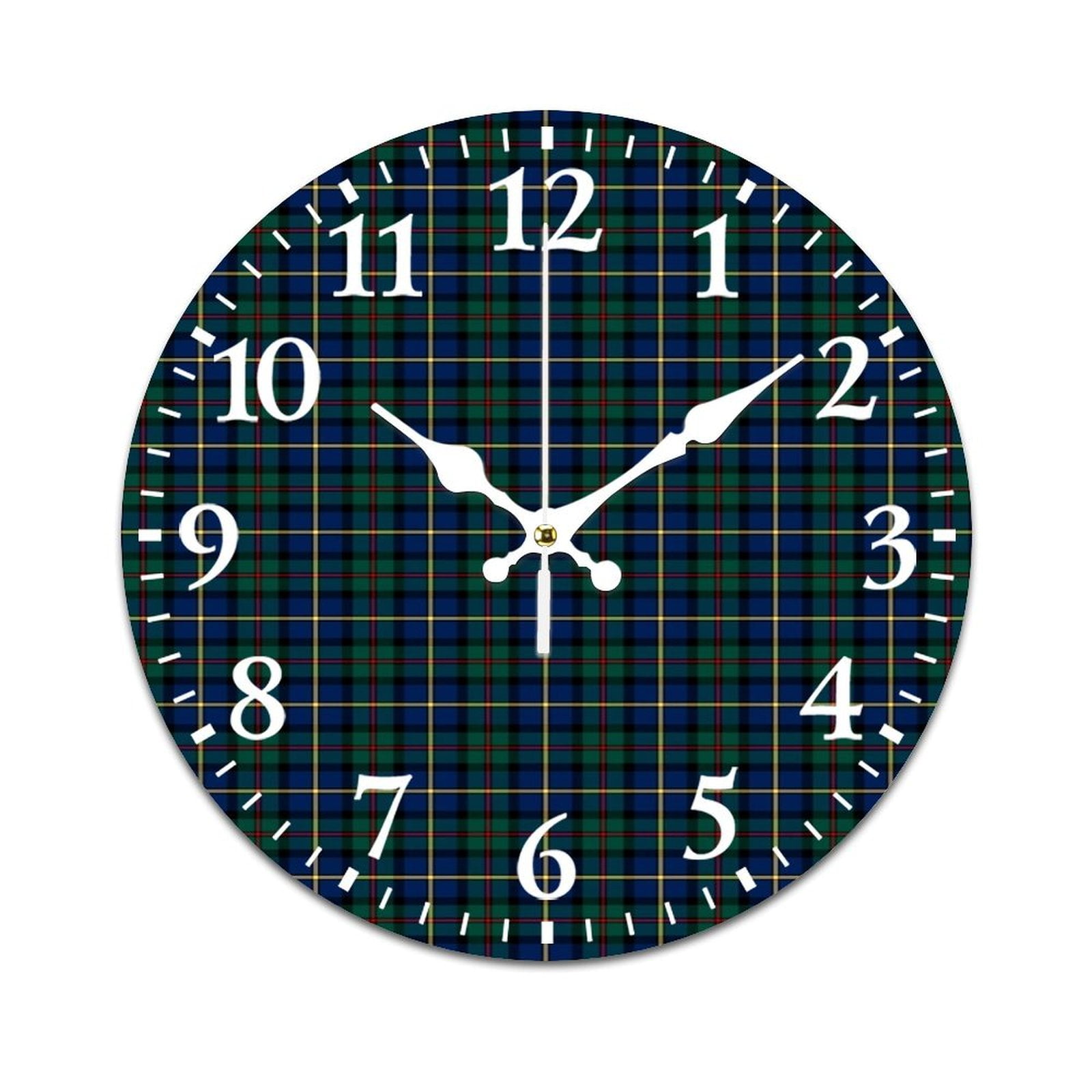 Clan MacLeod of Skye Tartan Graphic Wall Clock Modern Design Clocks ...