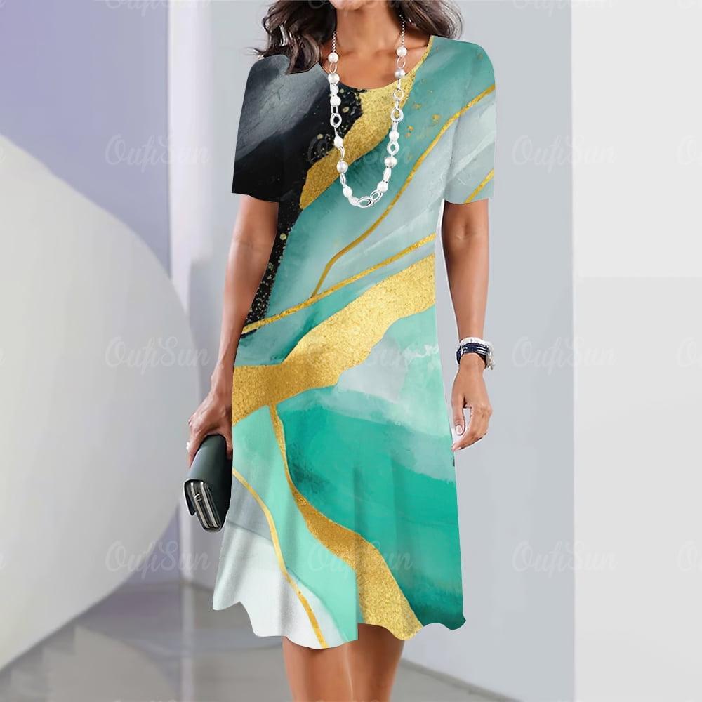 Clan Stewart Dress Tartan Plaid Pattern Tartan Stuart Square Neck Dress ...