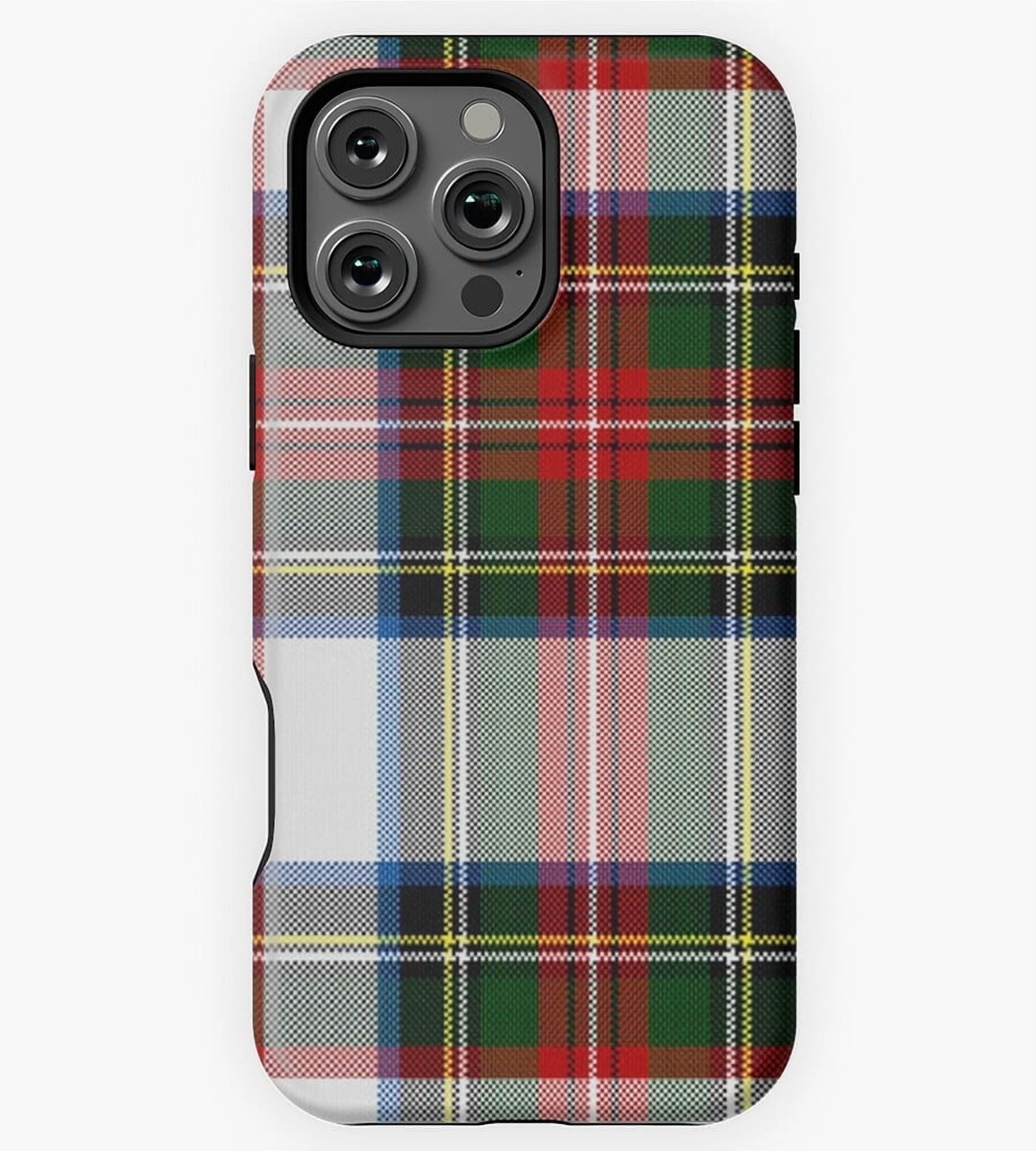 Clan Stewart Dress Tartan Plaid Phone Case for iPhone 17 16 15 14 13 12 ...