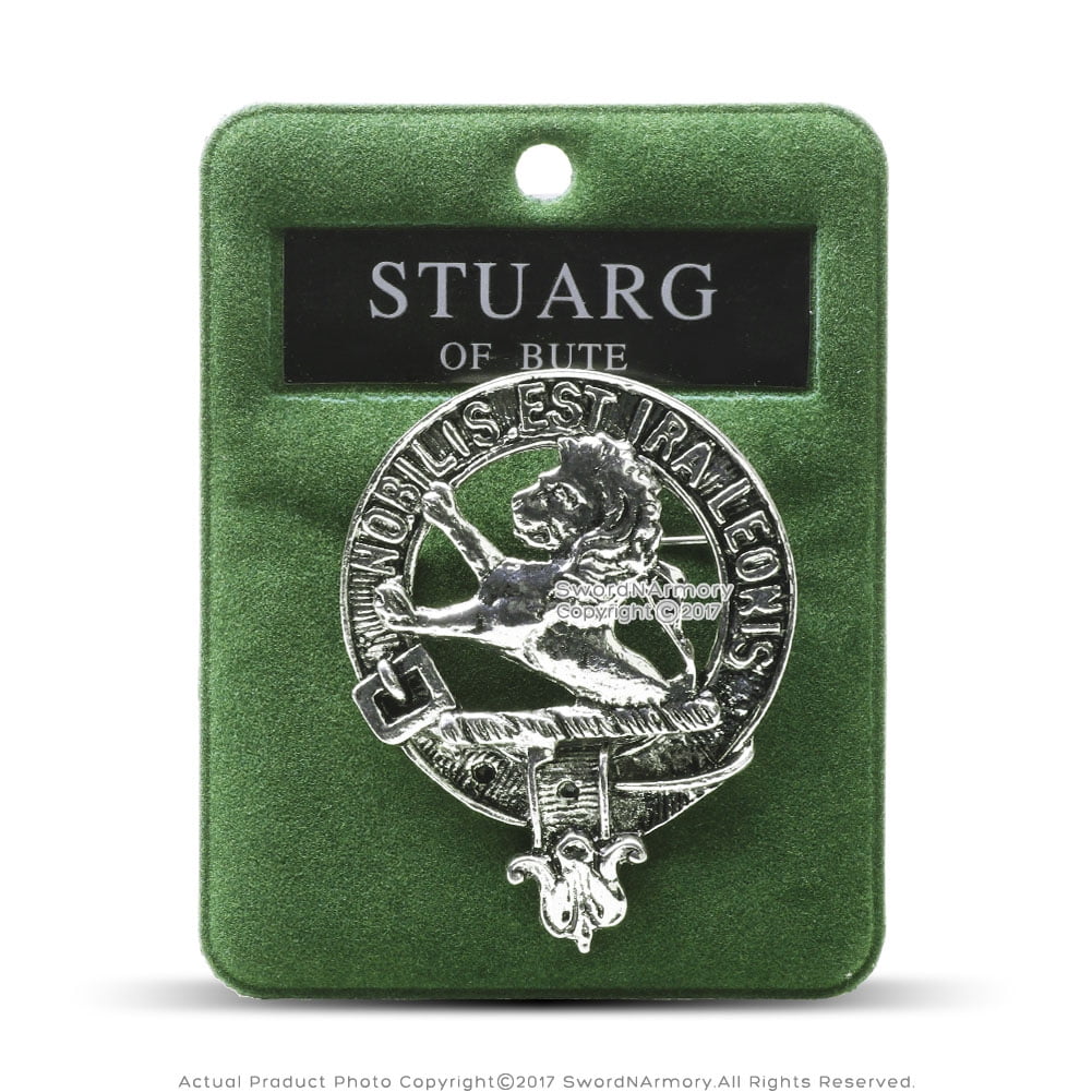 Clan Stuart Of Bute Scottish Crest Badge Brooch Pin - Walmart.com