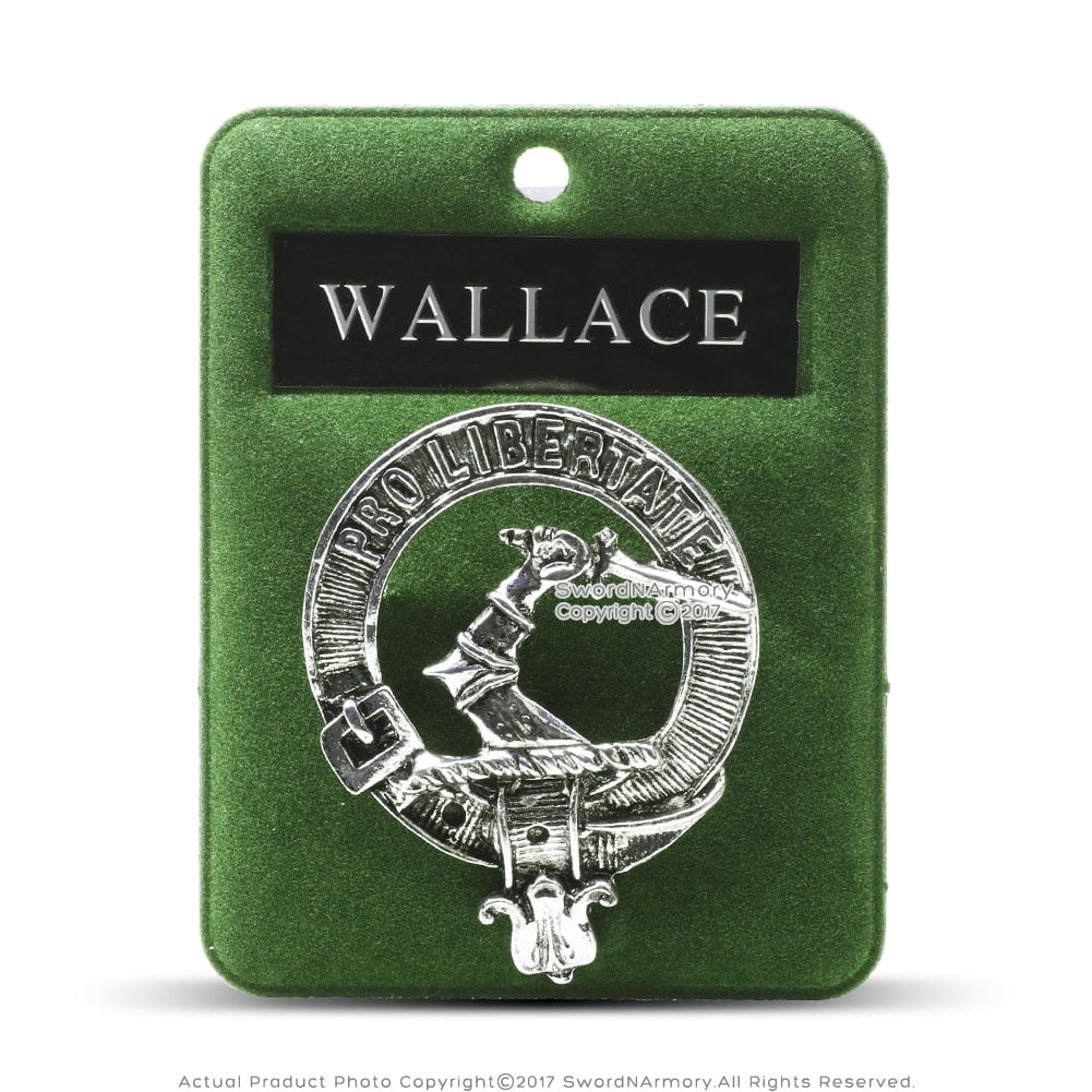 Clan Wallace Alt Scottish Crest Badge Brooch Pin - Walmart.com