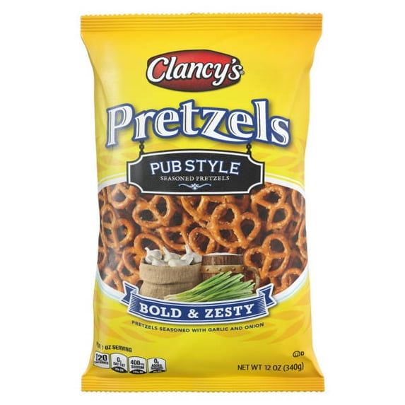 Clancy's Pub Style Seasoned Pretzels, 12 oz - Walmart.com