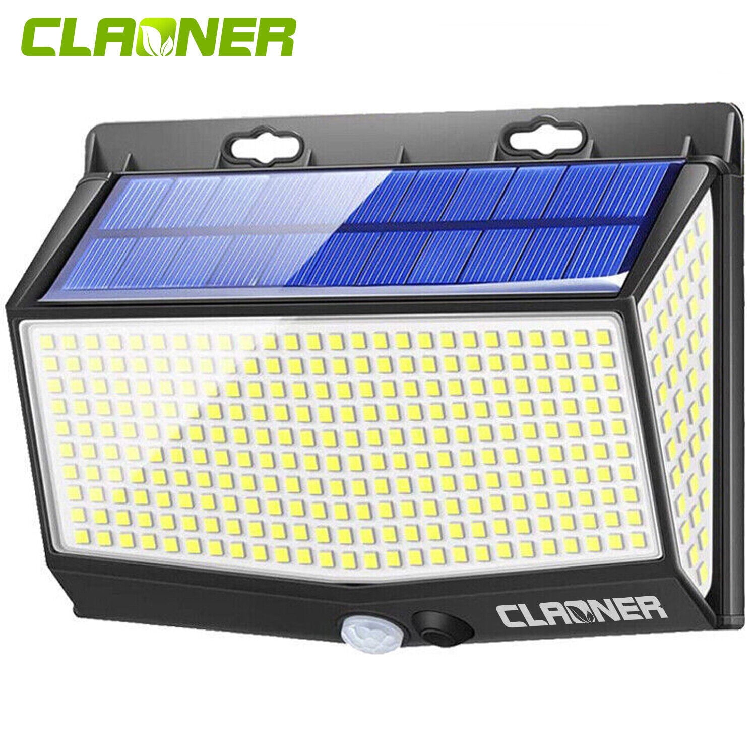 Claoner Solar Outdoor Lights, 468 LED Solar Motion Sensor Security Lights with 3 Lighting Modes ...